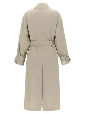 Max Mara Double-breasted Cotton Gabardine Trench Coat