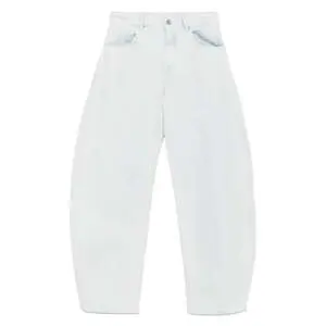 Alaïa Low Round Wide Leg Jeans - Blue