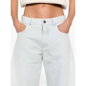 Alaïa Low Round Wide Leg Jeans - Blue