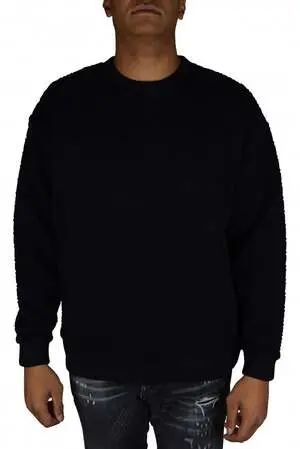 Balmain Quilted Crew Neck Sweater