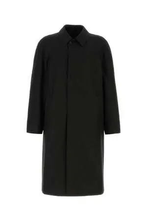 Prada Cotton Overcoat - Black