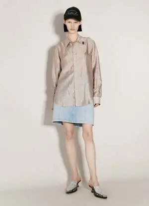 Martine Rose Narrow Front Mini Skirt