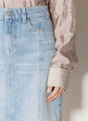 Martine Rose Narrow Front Mini Skirt