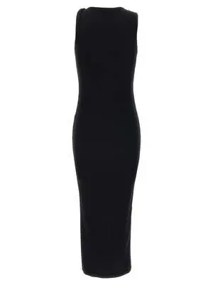 JW Anderson Ribbed Knit Dress With Embroidered Logo