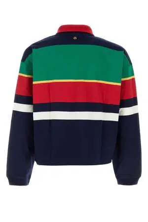 Versace Embroidered Cotton Polo Shirt