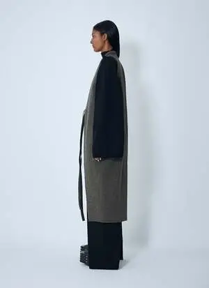 Rick Owens Wool Draped Longline Waistcoat - Gray