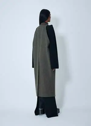 Rick Owens Wool Draped Longline Waistcoat - Gray