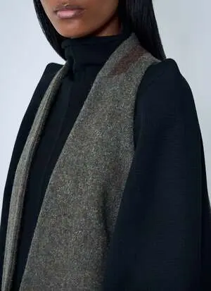 Rick Owens Wool Draped Longline Waistcoat - Gray