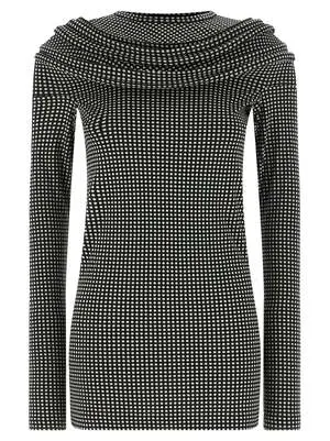 Junya Watanabe JUNYA WATANABE Polka Dot Mini Dress With Sculptural Top Multicolor