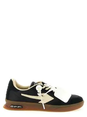 Off-White End Of Play" Nylon And Suede Sneakers - Black