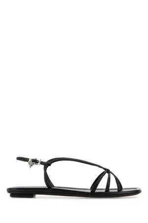 Prada Leather Sandals - Black