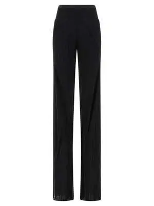 Rick Owens Bias Wide Leg Trousers - Black