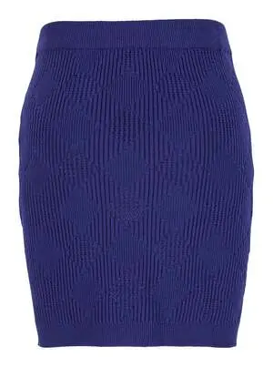 Balmain Jewel Button Ribbed Mini Skirt - Multicolor