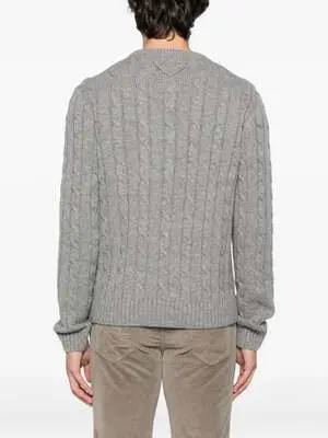 Prada Cashmere Cableknit Sweater - Multicolor