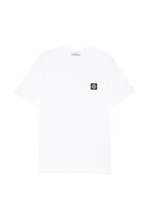 Stone Island Logo Cotton T-shirt - Multicolor