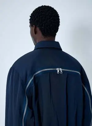 Dries Van Noten Venlo Zip-up Jacket - Blue