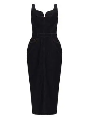 Givenchy Raw Denim Dress - Blue