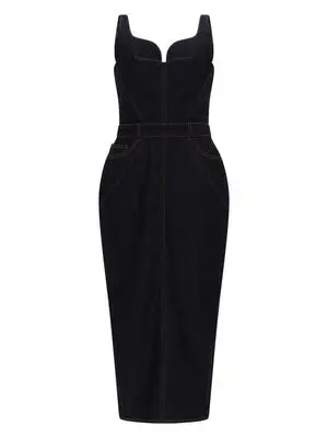 Givenchy Raw Denim Dress - Blue