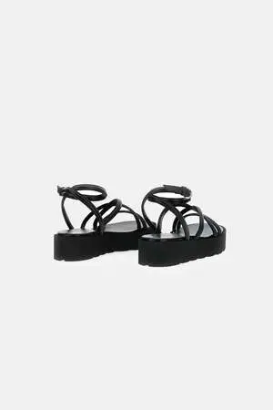 GIANVITO ROSSI Flatform Sandals In Nappa Leather - Multicolor