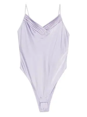 FORTE_FORTE Silk Satin Bodysuit - Multicolor