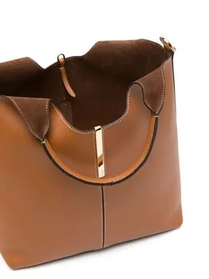 TOD'S Leather Tote Bag - Brown