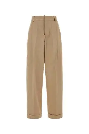 Dsquared2 DSQUARED2 Beige Gabardine Pants Brown