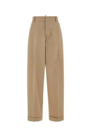 Dsquared2 DSQUARED2 Beige Gabardine Pants Brown