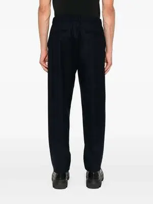 Giorgio Armani Cashmere Blend Drawstring Trousers - Multicolor
