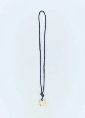 Bottega Veneta Intreccio Long Keyring - Blue