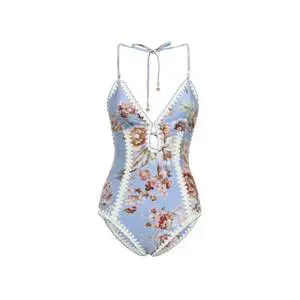 Zimmermann Awaken Crochet One Piece Swimwear - Blue