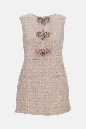 SELF-PORTRAIT Sequin Bouclé Mini Dress - Multicolor