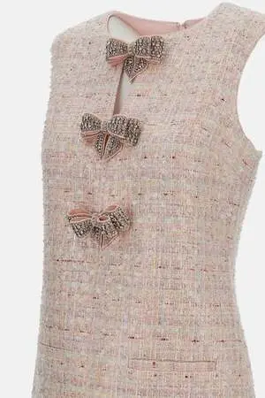 SELF-PORTRAIT Sequin Bouclé Mini Dress - Multicolor