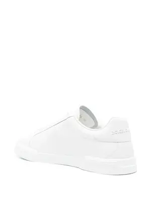 Dolce & Gabbana Portofino Light Leather Sneakers - White