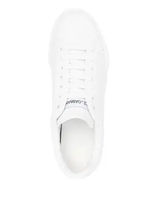 Dolce & Gabbana Portofino Light Leather Sneakers - White