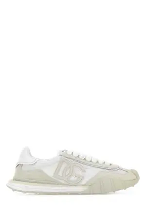 Dolce & Gabbana Dolce & Gabbana Two-Tone Canvas And Suede DG Athletic Sneakers Multicolor