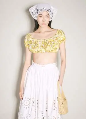 Dolce & Gabbana Broderie Anglaise Triangle Bandana