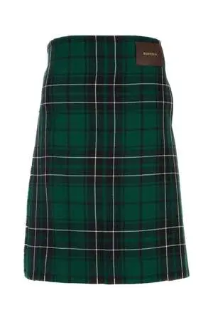 JW ANDERSON J.W. Anderson Plaid Wool Skirt