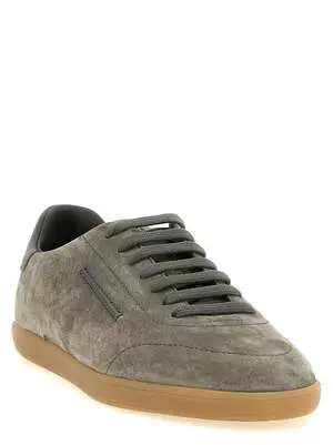 Zegna 232 Suede Lace-up Sneakers - Gray