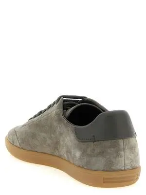 Zegna 232 Suede Lace-up Sneakers - Gray