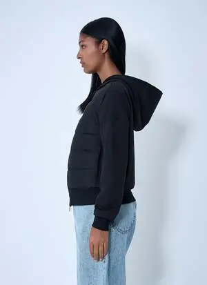 Moncler Quilted Hooded Zip-up Cardigan