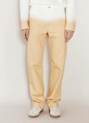LANVIN Gradient-effect Twisted Jeans - Orange