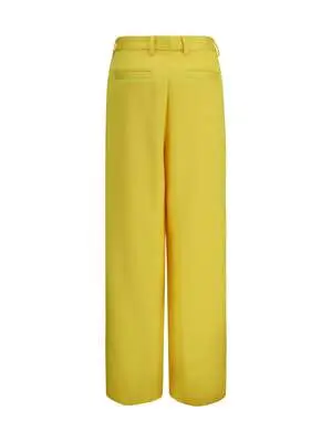 Dries Van Noten Jacquard Wide-leg Trousers - Yellow
