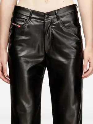 DIESEL® Faux Leather Trousers - Multicolor