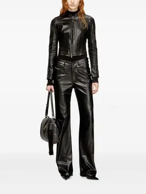DIESEL® Faux Leather Trousers - Multicolor