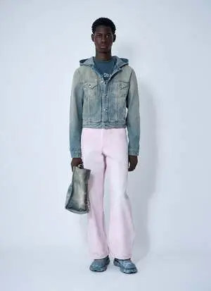 Acne Studios 1981 Coated Straight-leg Jeans - Pink
