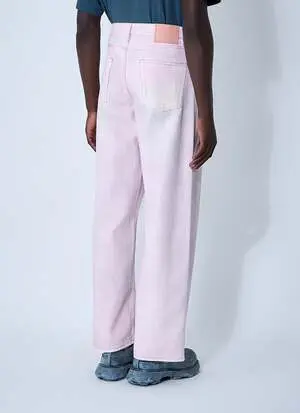 Acne Studios 1981 Coated Straight-leg Jeans - Pink