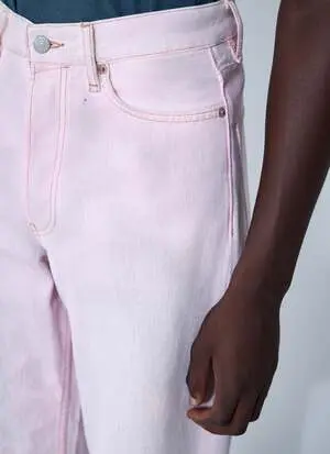 Acne Studios 1981 Coated Straight-leg Jeans - Pink