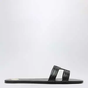 Saint Laurent Saint Laurent Mabrouka Leather Sandals Black