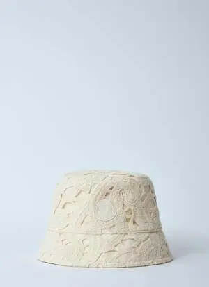 Moncler Logo Patch Broderie Anglaise Bucket Hat