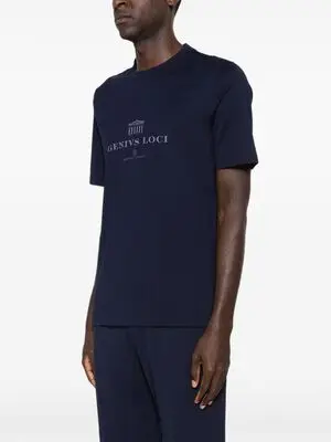 Brunello Cucinelli Logo Cotton T-shirt